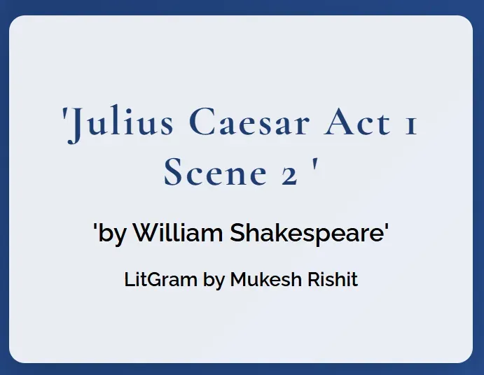 Julius Caesar Act 1 Scene 2 Questions and Answers: Ultimate Study Guide ...