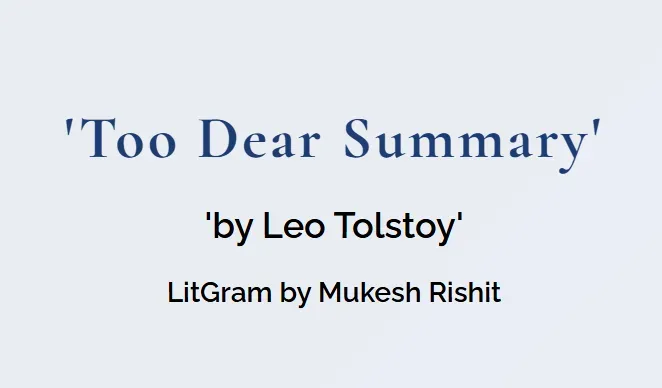 Too Dear Summary: Essential Guide for 2nd PUC Students